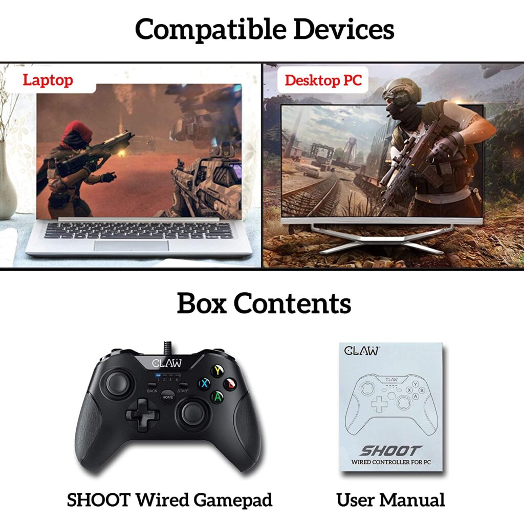 Buy CLAW Shoot Wired USB Gamepad Controller for PC