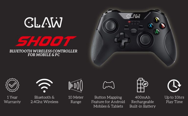 Buy CLAW Shoot Wireless 2.4Ghz USB Gamepad Controller for PC