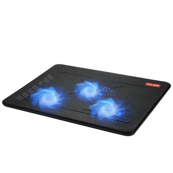 CLAW Breeze C3 - 3 Motor Laptop Cooling Pad with Dual USB Hub (Black ...